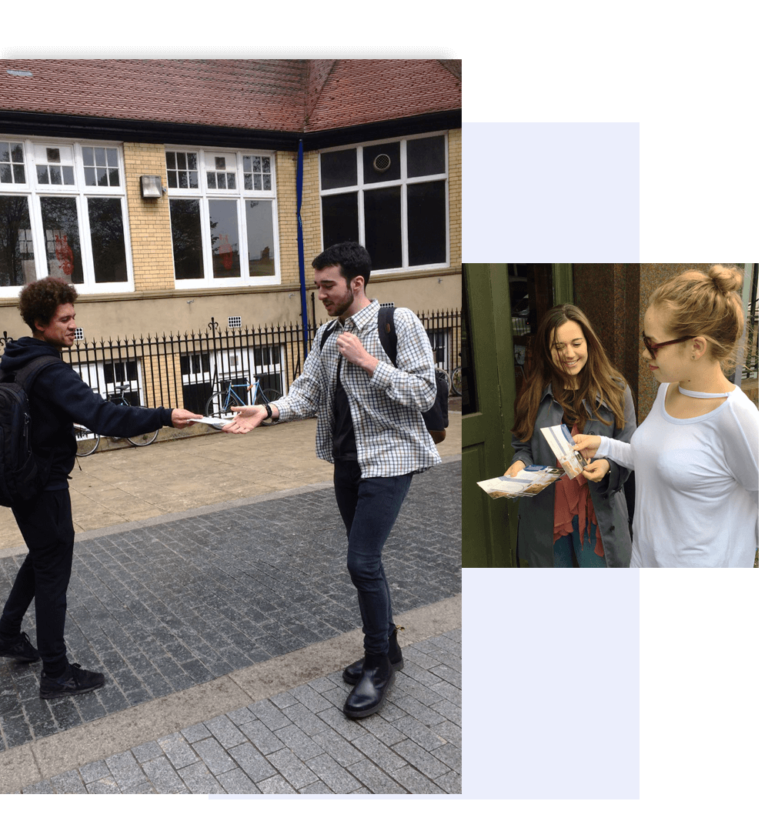Street PR | Handing out Flyers Professionally